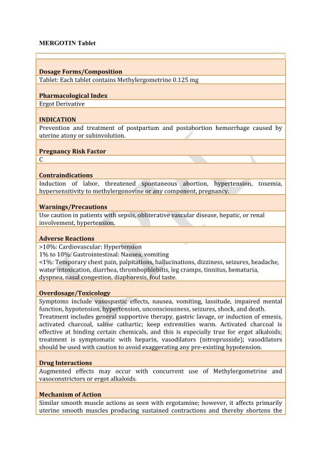 mergotrin - Lomus Pharmaceuticals Pvt. Ltd.