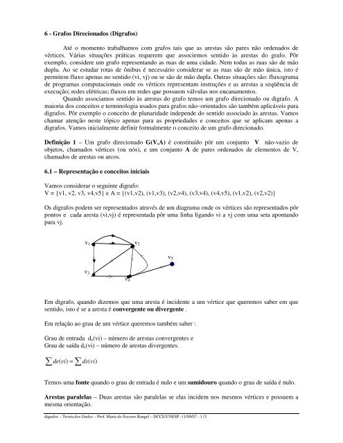 Digrafos - DCCE - Unesp