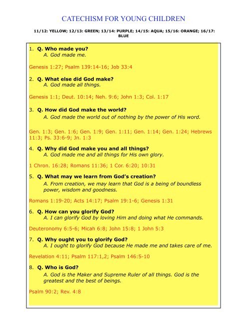 catechism for young children-2.pdf - Windsor Christian Academy