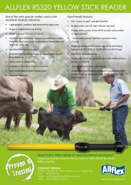 USER GUIDE for RS420 Green Stick Reader - Allflex Australia