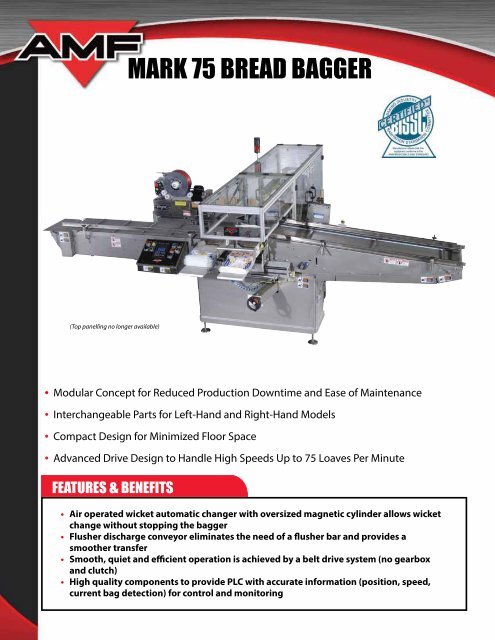 MARK 75 BREAD BAGGER - AMF Bakery Systems
