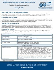 Medicare Plus Blue PPO manual - Blue Cross Blue Shield of Michigan