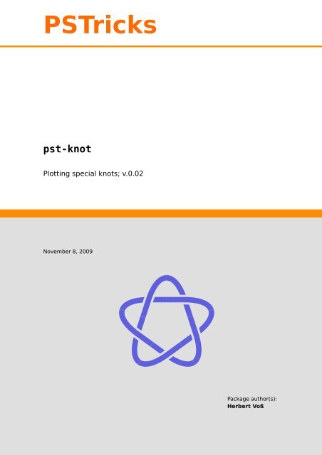 PSTricks pst-knot - CTAN