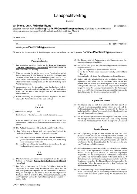 Pachtvertrag als pdf.datei hier abrufbar - Evang. Kirchengrund