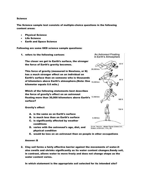 science-the-science-sample-test-consists-of-multiple-choice