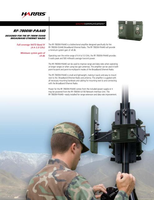 RF-7800W-PA440 - Harris Corporation