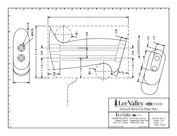 Stanley #5 and Up Plane Tote - Lee Valley Tools