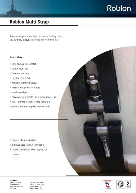 Roblon Multi Strap v4 1.indd - Roblon A/S
