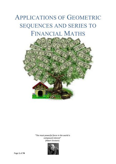 Applications of Geometric Sequences & Series to ... - Project Maths