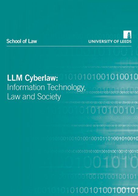 LLM Cyberlaw: Information Technology, Law and ... - School of Law