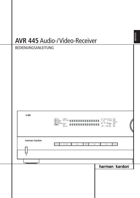 AVR 445Audio-/Video-Receiver - Harman Kardon