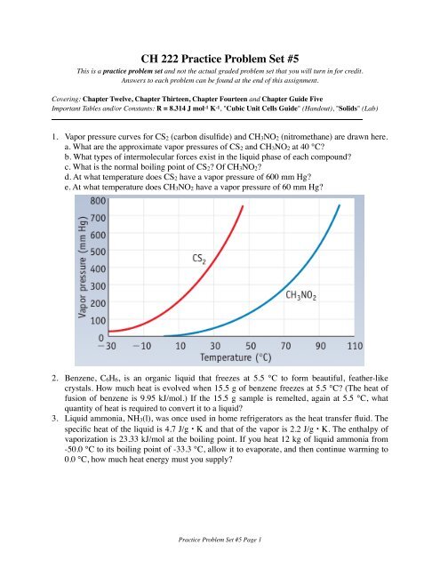 Practice Problem Set #5