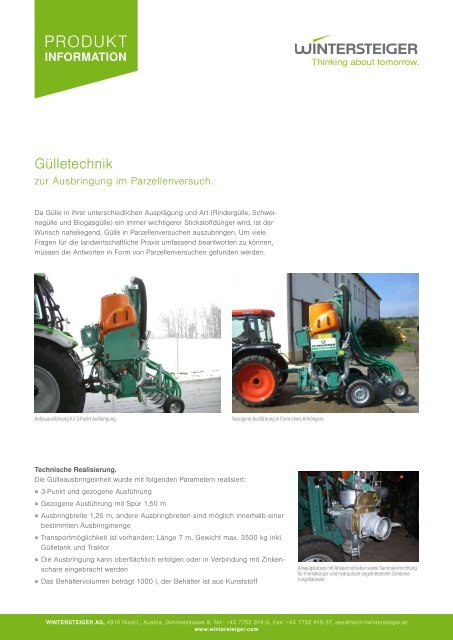 PRODUKT - Wintersteiger