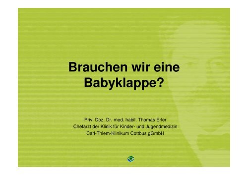 Brauchen wir eine Babyklappe? - kinderschutzbund-cottbus.de