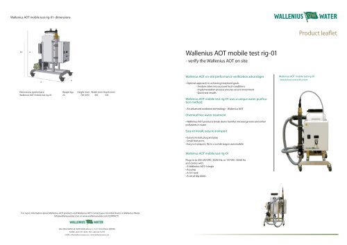 Wallenius AOT mobile test rig-01 - Wallenius Water