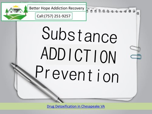 Better Hope Addiction Recovery |Drug Detoxification in Chesapeake VA
