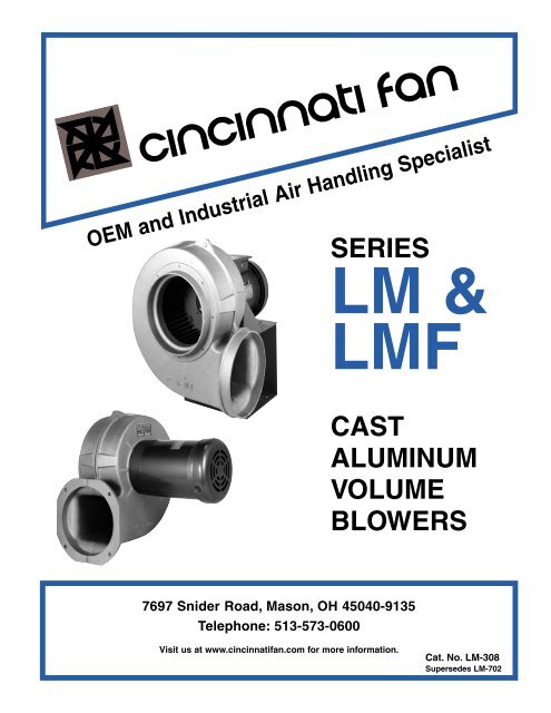 Cinti Fan - LM/LMF Series - Cincinnati Fan