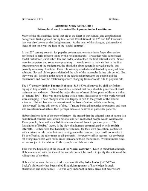 Additional Study Notes Chapter 2 (PDF format)