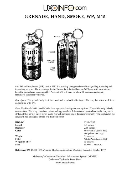White Phosphorus Grenade