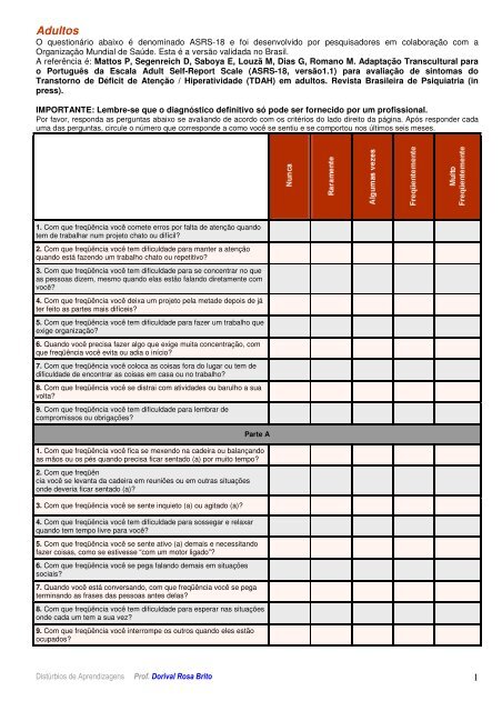 Emmanuel Sarmiento On X: La Escala ASRS Se Encuentra, 48% OFF