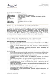 Job Description Form - Ruah Community Services