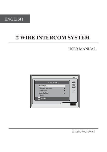 2 WIRE INTERCOM SYSTEM