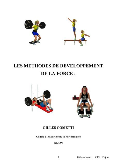 LES METHODES DE DEVELOPPEMENT DE LA FORCE : - Centre d ...