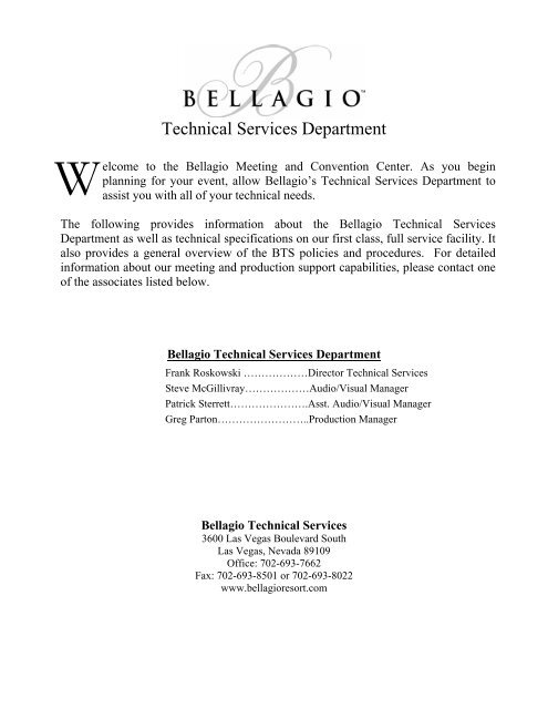 Technical Services Department