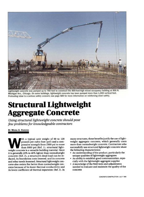 Structural Lightweight Aggregate Concrete - Expanded Shale, Clay ...