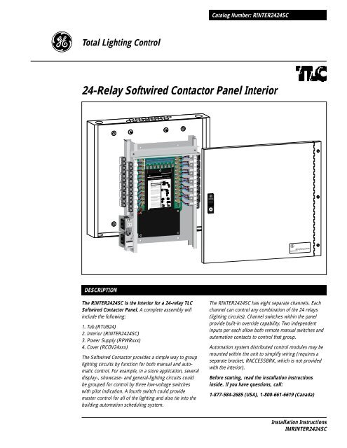 24-Relay Softwired Contactor Panel Interior - Chipkin Automation ...