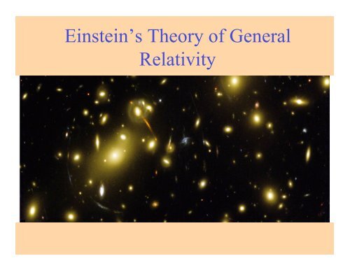 Einstein's Theory of General Relativity