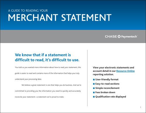 Chase View Online Statements