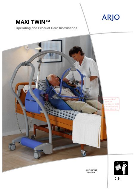 Download Arjo Maxi Twin Instruction Manual - Disability Hoist Hire
