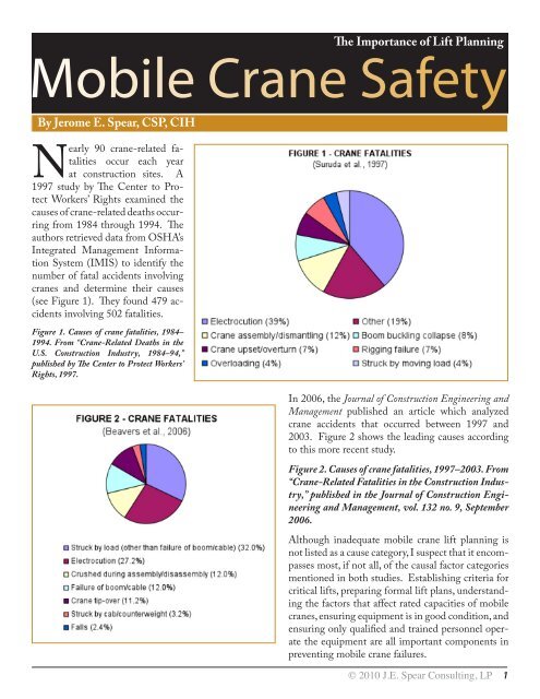 Mobile Crane Safety: The Importance of Lift Planning - Jerome Spear