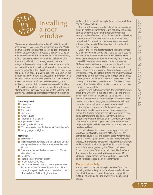 Installing a roof window - The Rooflight Company