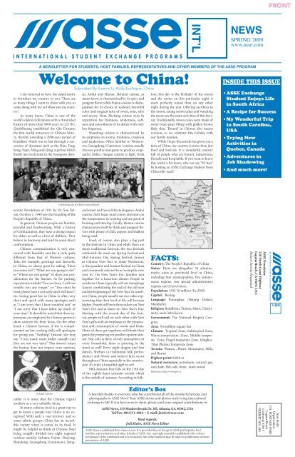 Printable PDF - ASSE-International Student Exchange Programs Printable PDF - ASSE-International Student Exchange Programs