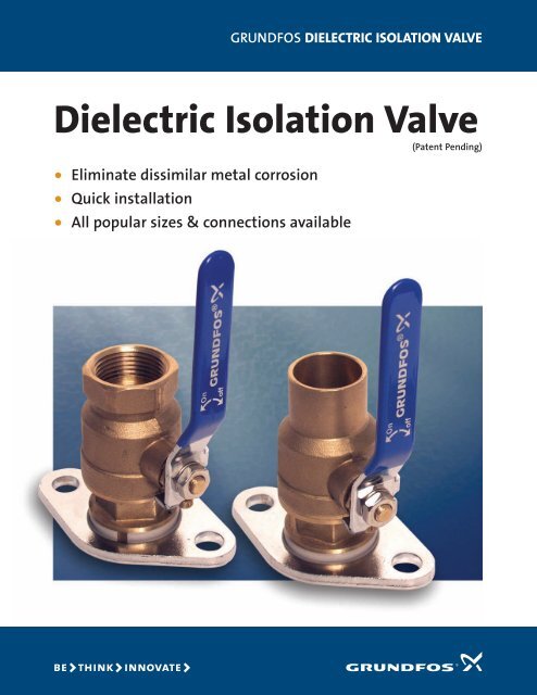 Dielectric Isolation Valve - Grundfos