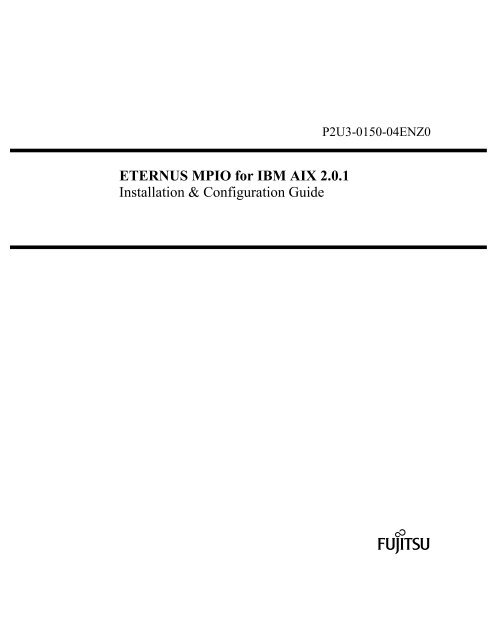 ETERNUS MPIO for IBM AIX 2.0.1 Installation & Configuration Guide