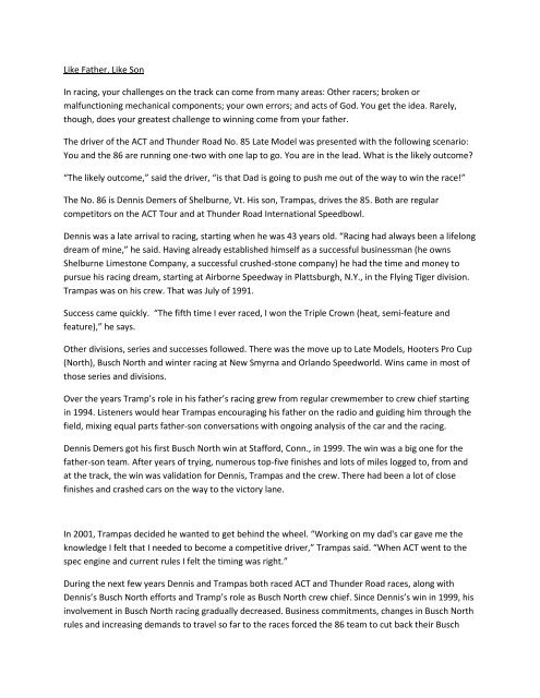 Dennis & Trampas Demers, 2008 - Leif Tillotson Photography