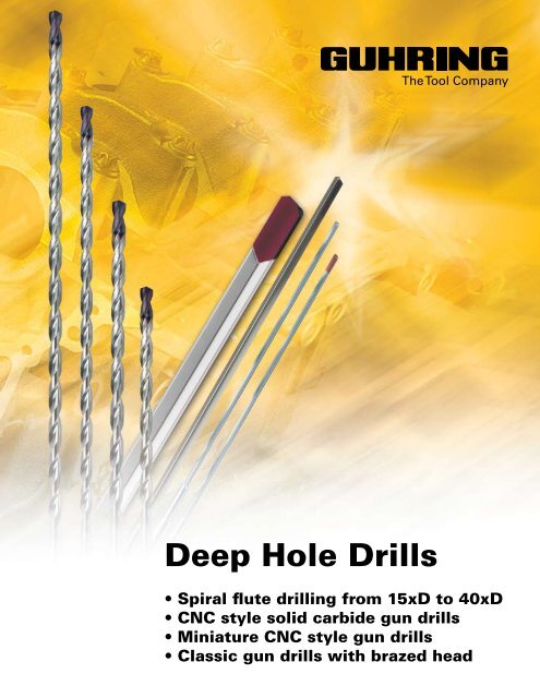 Deep Hole Drills - Guhring