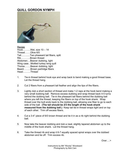 QUILL GORDON NYMPH