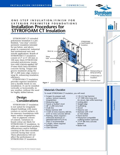 Installation Procedures for STYROFOAM CT Insulation - Brock White