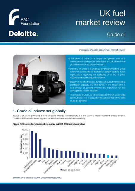 Crude Oil - Deloitte - RAC Foundation
