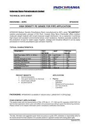 Indorama Eleme Petrochemicals Limited HIGH DENSITY PE ...