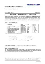 Indorama Eleme Petrochemicals Limited HIGH DENSITY PE ...