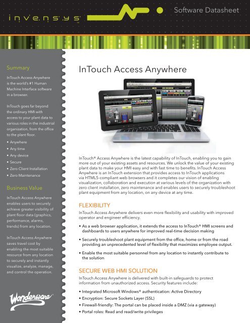 InTouch Access Anywhere - Wonderware