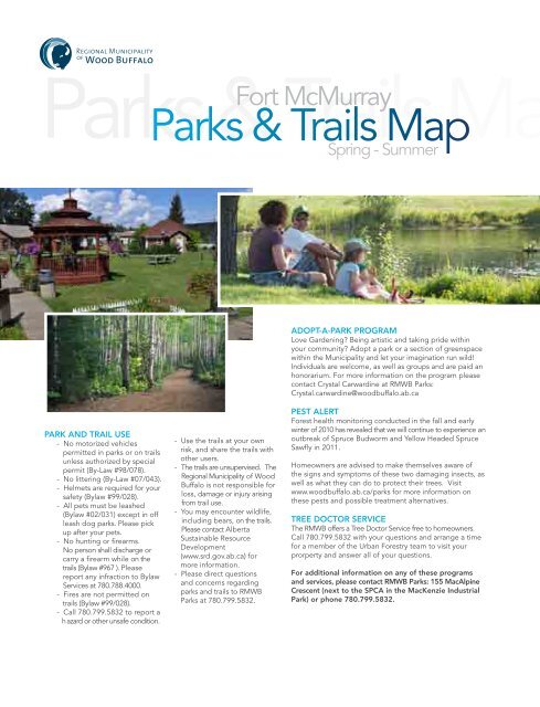 Parks & Trails Map - Regional Municipality of Wood Buffalo