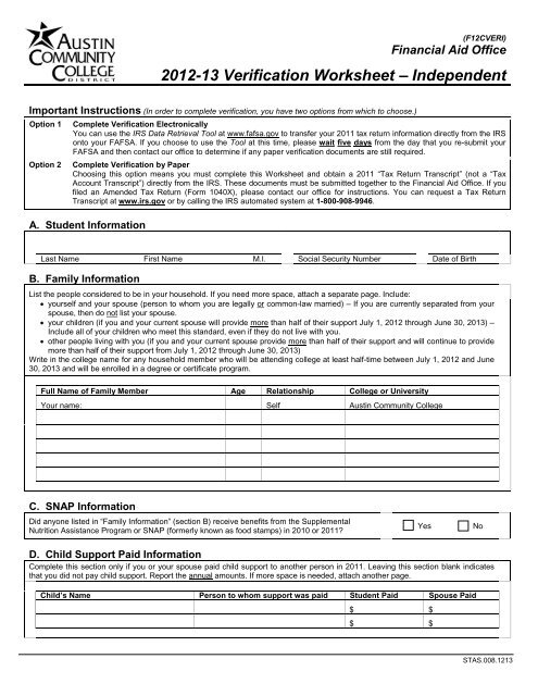 Independent - Austin Community College