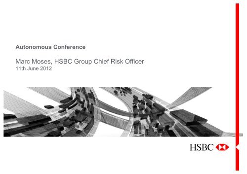 Marc Moses, HSBC Group Chief Risk Officer