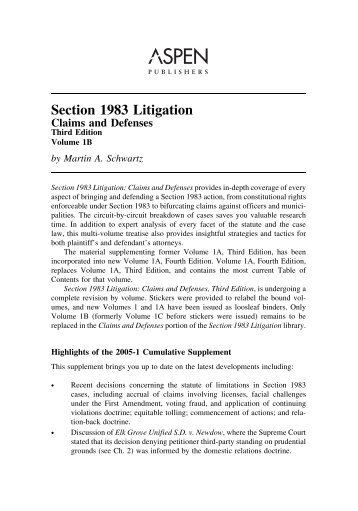 Section 1983: Municipal Liability and 42 USC § 1983 Claims - Baker ...